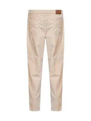 Brunello Cucinelli Sand Garment-dyed Cotton Corduroy Trousers