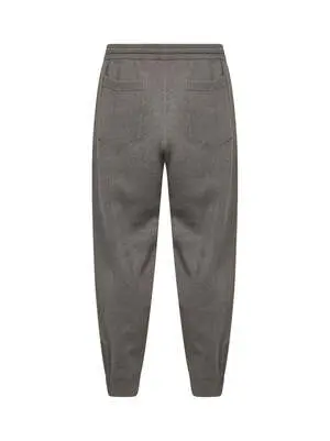 Brunello Cucinelli Military Cashmere Double-knit Sweatpants