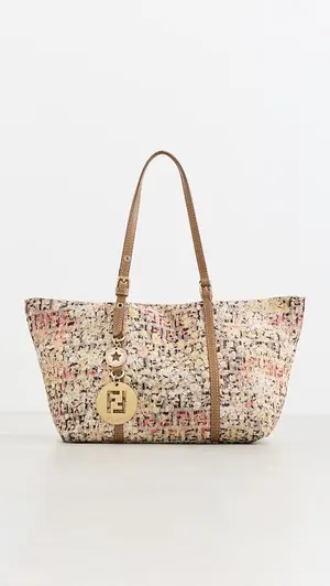 Shopbop Fendi Floral Print Canvas Shopping Tote - Multi