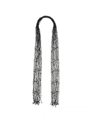 Emporio Armani Beaded Multi-strand Necklace - Black