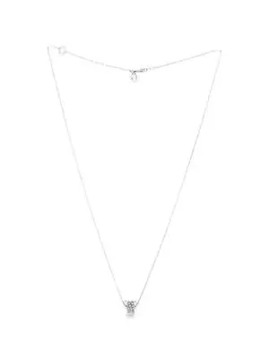 BVLGARI B.zero1 Pendant 18k White Gold With Pave Diamonds Mini Necklace