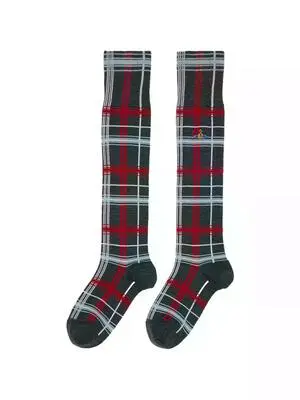 VIVIENNE WESTWOOD Multicheck High Sock