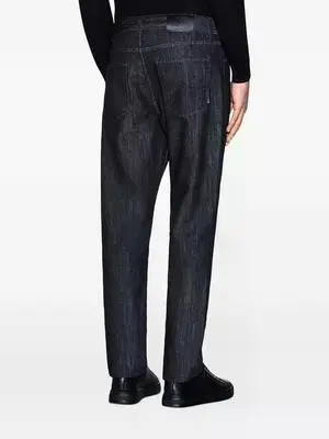 Armani Exchange Logo-embroidered Jeans