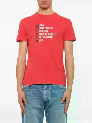 Neil Barrett Slogan-print T-shirt - Red