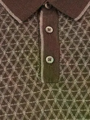 PANICALE Geometric-pattern Polo Shirt