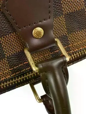 LOUIS VUITTON 25 Speedy Damier Ebène Tote Bag