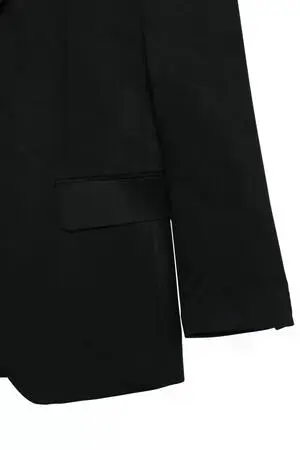 Karl Lagerfeld Peak-lapels Single-breasted Blazer - Black
