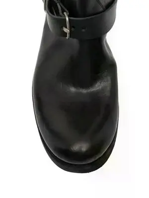 MA+ Buckle-strap Rear-zip Boots