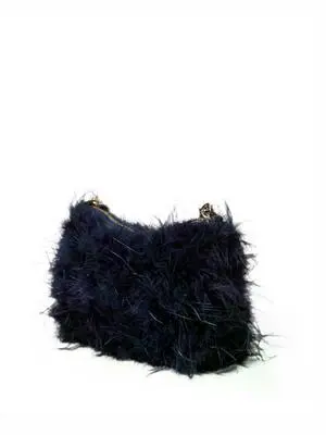 TWINSET Liliane Satin Bag With Feathers