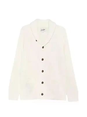 MC2 SAINT BARTH Glasgow Ribbed Shawl-collar Cardigan