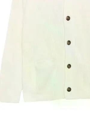 MC2 SAINT BARTH Glasgow Ribbed Shawl-collar Cardigan
