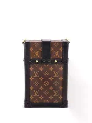 LOUIS VUITTON Vertical Trunk Pochette Monogram Canvas Crossbody Bag