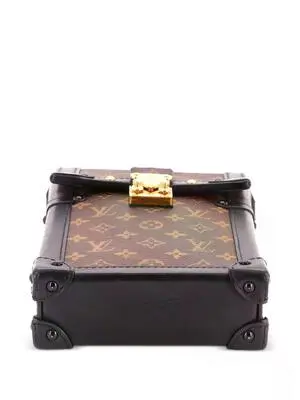 LOUIS VUITTON Vertical Trunk Pochette Monogram Canvas Crossbody Bag