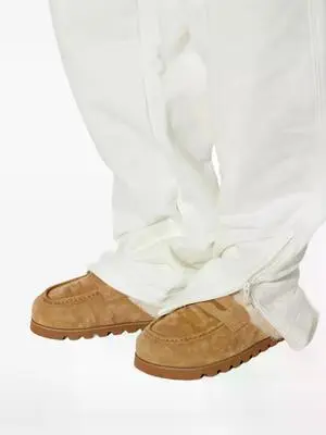 NAKED WOLFE Corded Shearling-lined Mules