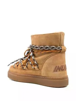 Inuikii Suede Double-tie Boots - Neutrals