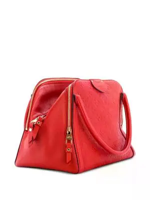 LOUIS VUITTON Marais Handbag Monogram Empreinte Leather Mm Satchel - Red