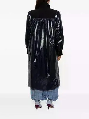 Chloé Long Utilitarian Coat In Shiny Nylon