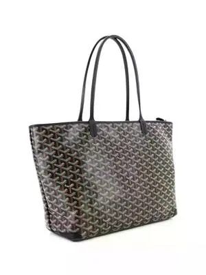 Goyard Artois Tote Coated Canvas Mm Shoulder Bag - Black