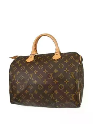 LOUIS VUITTON 30 Speedy Monogram Tote Bag - Brown
