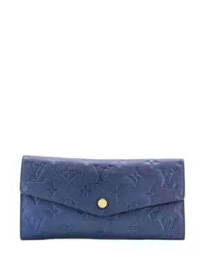 LOUIS VUITTON Curieuse Wallet Monogram Empreinte Leather Small Wallets - Blue