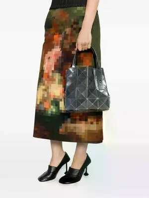 Issey Miyake Geometric-panelled Tote Bag - Grey