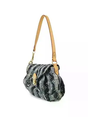 LOUIS VUITTON Mini Pleaty Raye Monogram Denim Shoulder Bag