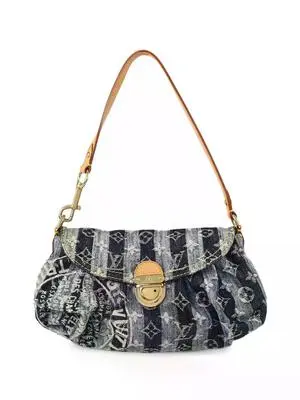LOUIS VUITTON Mini Pleaty Raye Monogram Denim Shoulder Bag