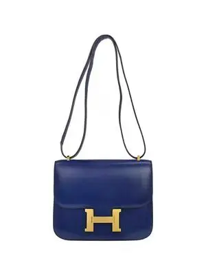 Hermès 1991 18 Constance Shoulder Bag - Blue