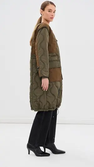 3.1 Phillip Lim Quilted Nylon Combo Coat