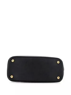 Prada Galleria Double Zip Saffiano Leather Small Tote Bag - Black