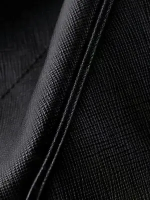 Prada Galleria Double Zip Saffiano Leather Small Tote Bag - Black