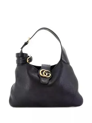 Gucci Aphrodite Leather Medium Shoulder Bag - Black