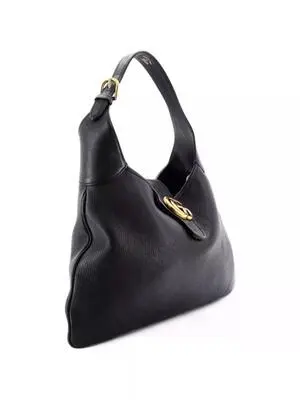 Gucci Aphrodite Leather Medium Shoulder Bag - Black