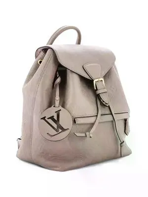 LOUIS VUITTON Montsouris Nm Monogram Empreinte Leather Pm Backpack - Neutrals