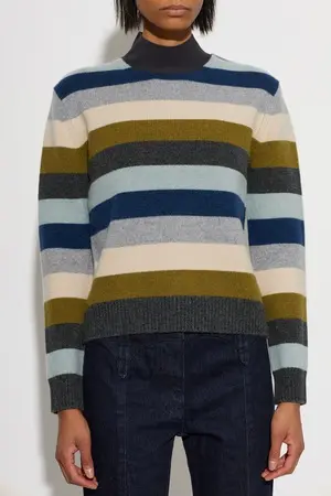 Tory Burch Wool Sweater With A Stand-up Collar