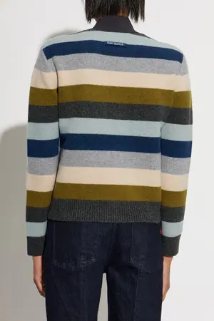 Tory Burch Wool Sweater With A Stand-up Collar