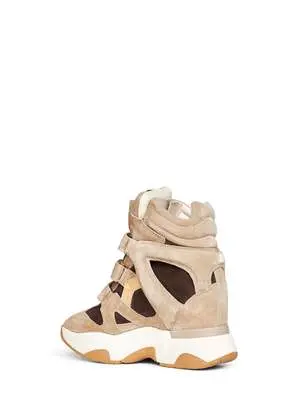 Isabel Marant Étoile Sand Brown Suede Balskee Sneakers