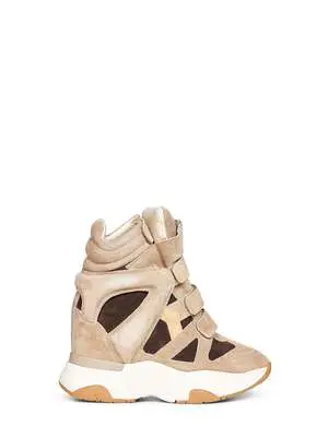 Isabel Marant Étoile Sand Brown Suede Balskee Sneakers - Multicolor