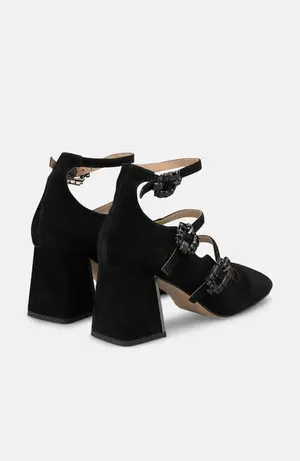 ALMA EN PENA Buckle Heeled Shoes - Black