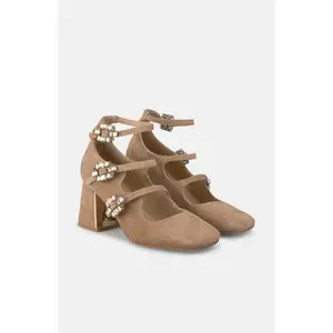 ALMA EN PENA Buckle Heeled Shoes Camel