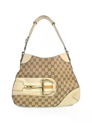 Gucci Gg Horsebit Zip-fastening Shoulder Bag - Neutrals
