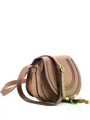 Chloé Marcie Leather Mini Crossbody Bag - Brown