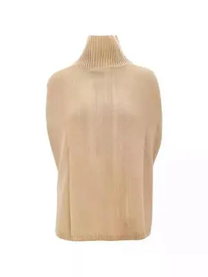 Max Mara Roll-neck Cashmere Sweater - Neutrals