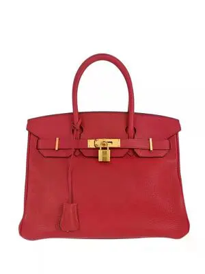 Hermès 2017 30 Birkin Tote Bag - Red