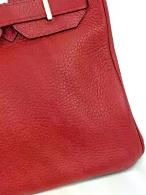 Hermès 2017 30 Birkin Tote Bag - Red