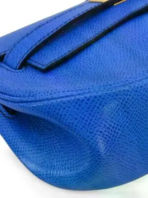 Hermès Kelly Courchevel Leather Clutch Bag - Blue