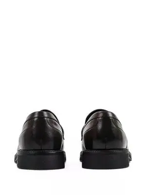 Karl Lagerfeld Logo-plaque Leather Loafers