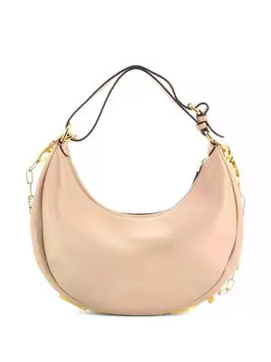 Fendi Fendigraphy Bag Leather Small Shoulder Bag - Neutrals