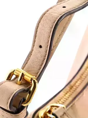 Fendi Fendigraphy Bag Leather Small Shoulder Bag - Neutrals