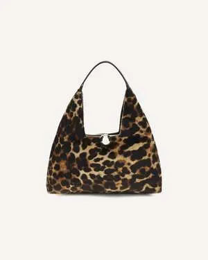 Marni Small Trapeze Leopard Handbag